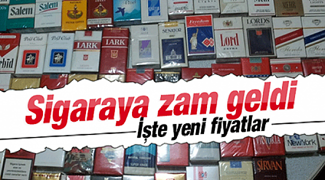 Sigaraya Zam Geldi!!! İşte Yeni Fiyatlar... - www.canakkaletv.com.tr ...