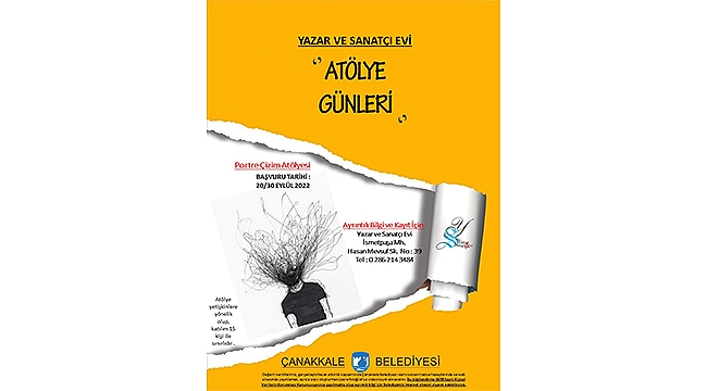 YAZAR VE SANATÇI EVİ'NDE ATÖLYE BAŞVURULARI BAŞLIYOR - www.canakkaletv ... YAZAR VE SANATÇI EVİ'NDE ATÖLYE BAŞVURULARI BAŞLIYOR - www.canakkaletv ...