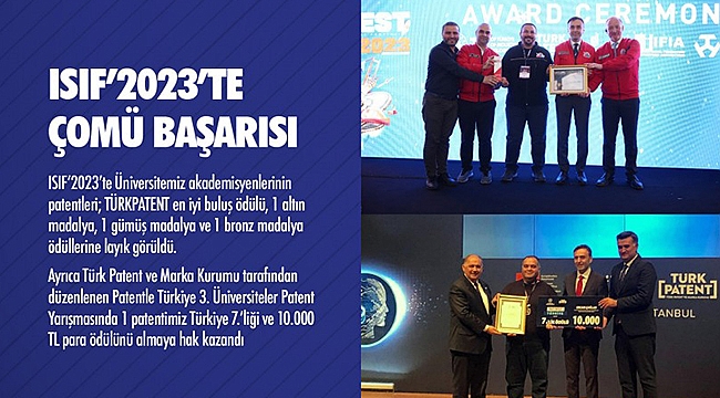 ISIF'2023'TE ÇOMÜ BAŞARISI - www.canakkaletv.com.tr-Haber Sitesi